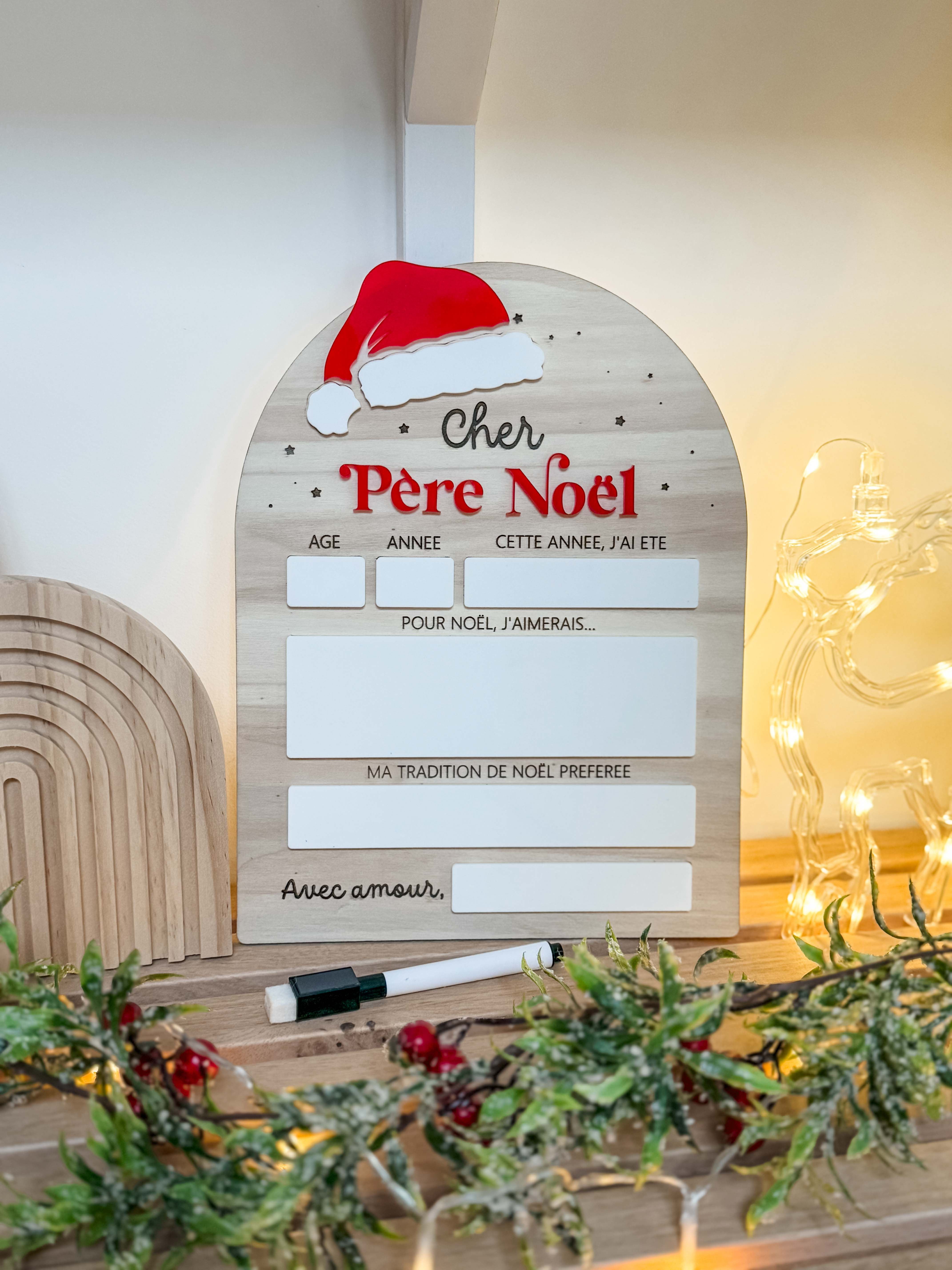 Pancarte Souvenirs de Noel