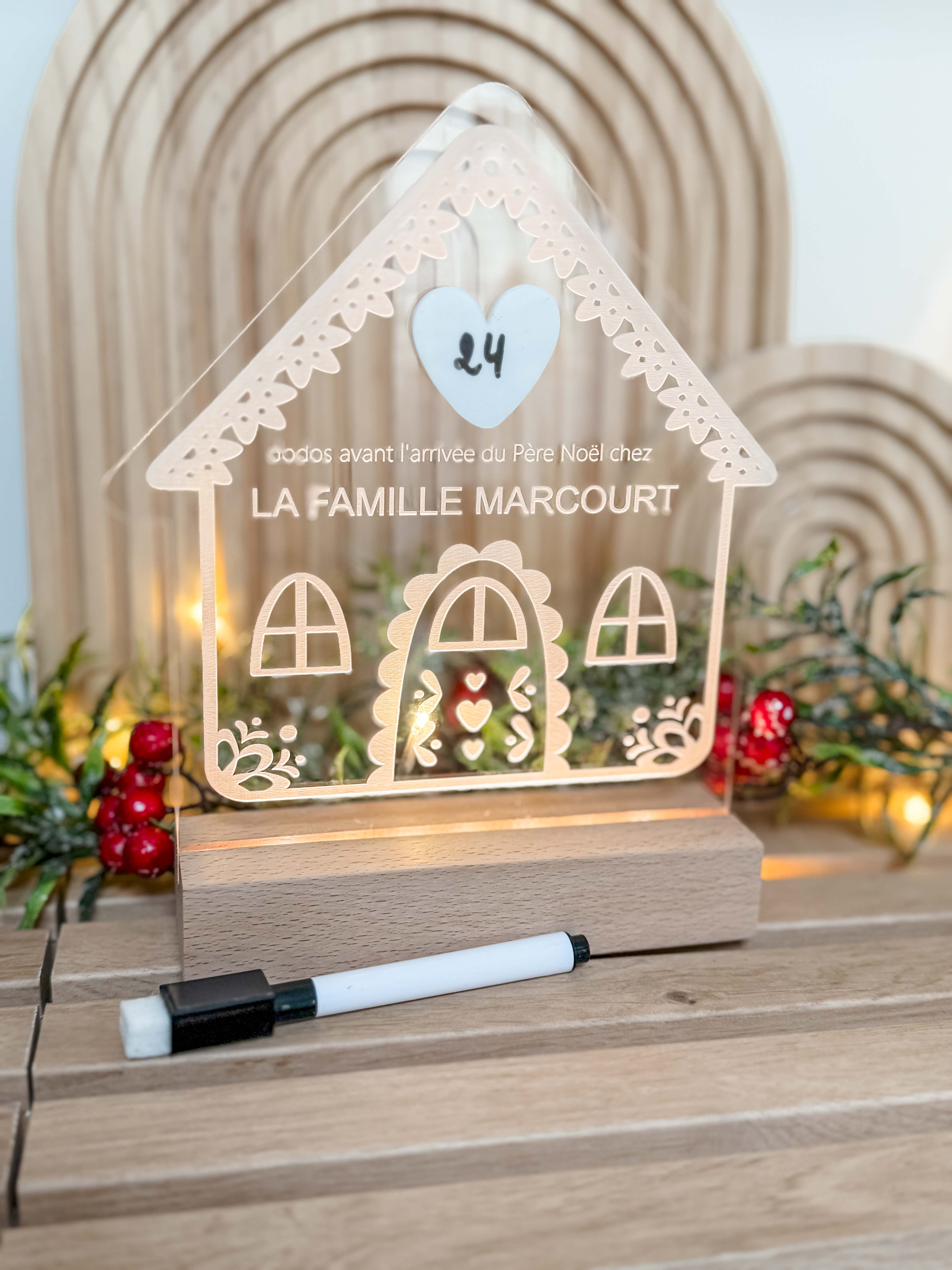 Veilleuse décompte de Noel